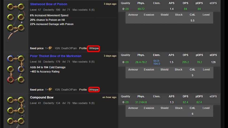 Path of Exile: How to trade with other players guide | PC Gamer