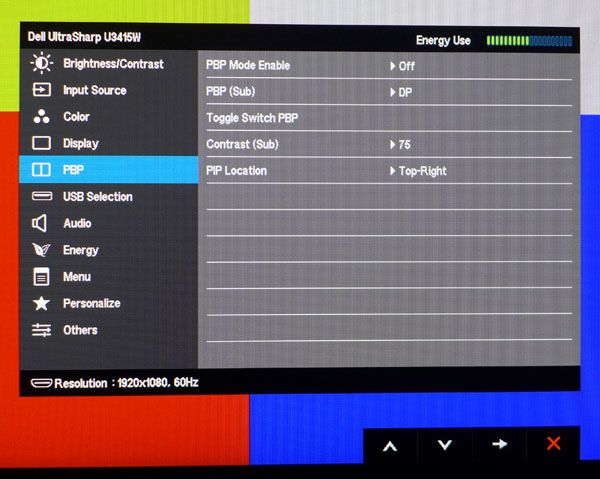 Dell U3415W OSD Setup And Calibration