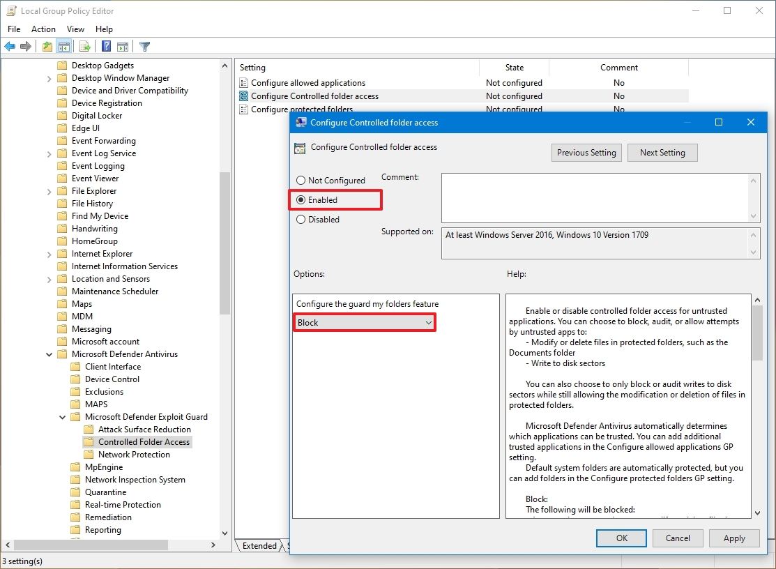How to enable Controlled folder access to protect data from ransomware on Windows 10 | Windows ...