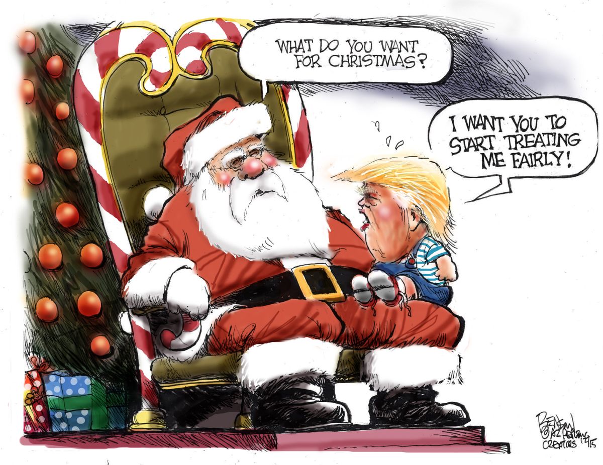 Political cartoon Donald Trump Santa | The Week