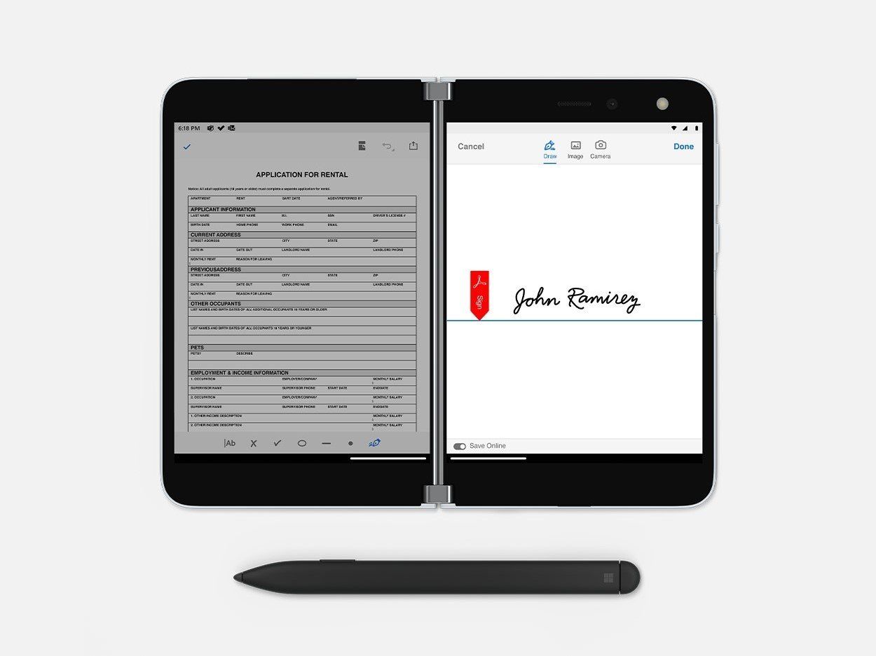 Surface Duo snags Adobe Acrobat as latest app with dual-screen support ...
