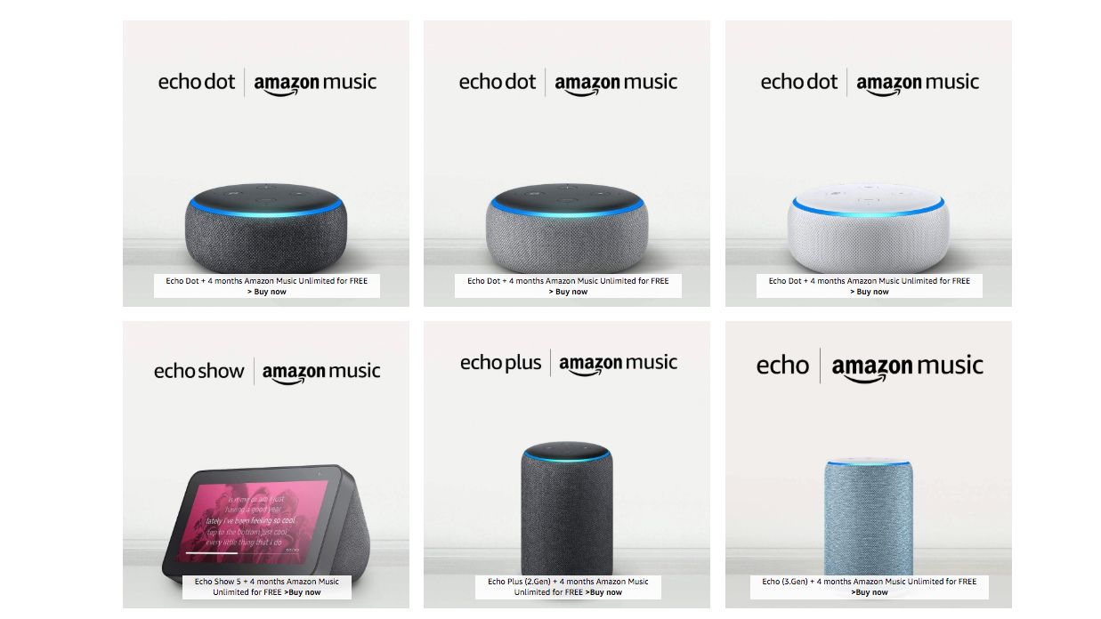 Love free music? Buy an Amazon Echo smart speaker and get 4 months of ...