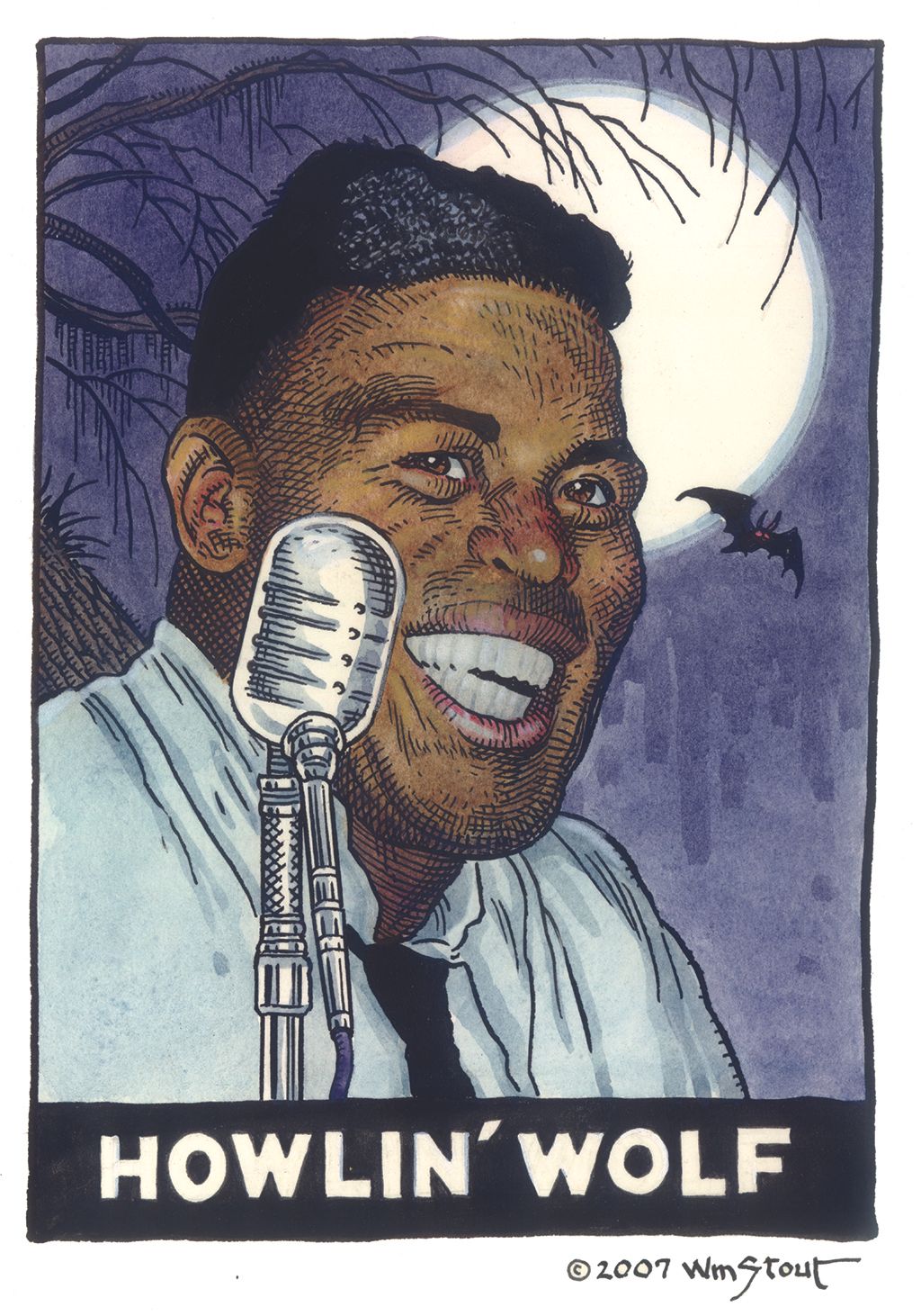 William Stout's portraits of the biggest names in blues... | Louder
