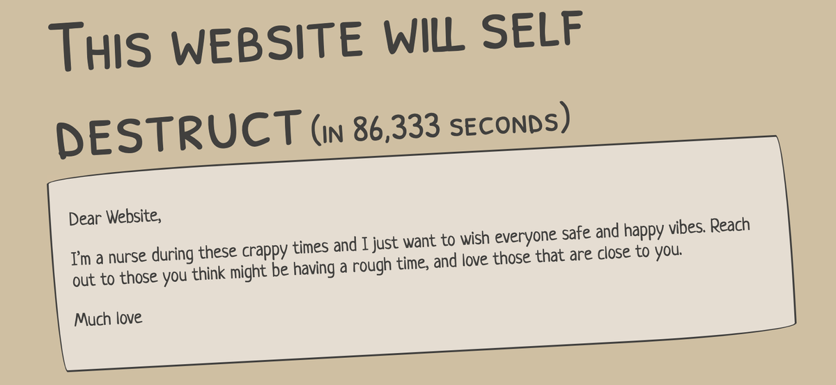 This self-destructing website needs your help | Creative Bloq
