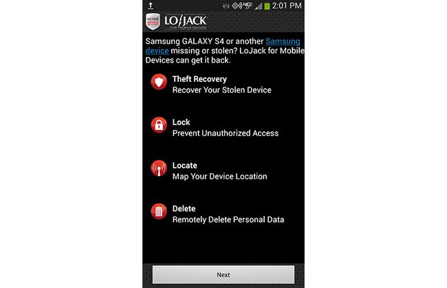 LoJack for Mobile Devices Review - Samsung Android App - LAPTOP ...