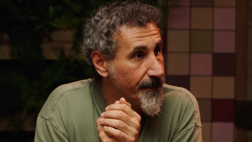 Watch Serj Tankian eat his first banana terracotta pie – and explain why he wrote a System Of A ...