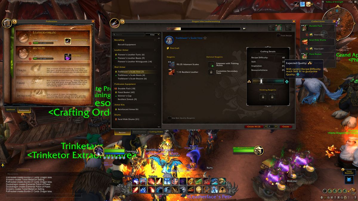 WoW Dragonflight professions: What's changed | PC Gamer