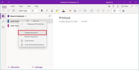 How to password protect OneNote section on Windows 10 | Windows Central