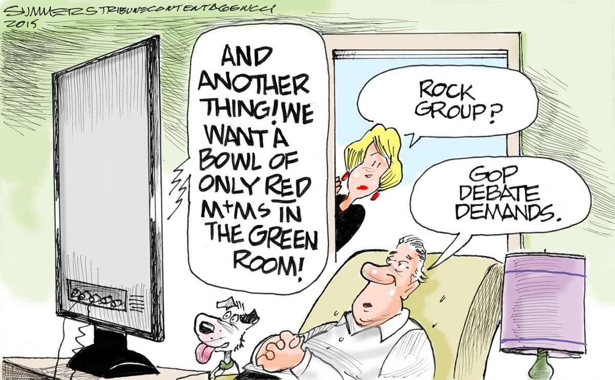 Political cartoon U.S. GOP Debate 2016 | The Week