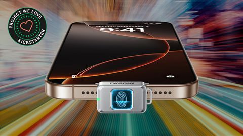 This tiny USB-C flash drive includes biometric security and cross ...