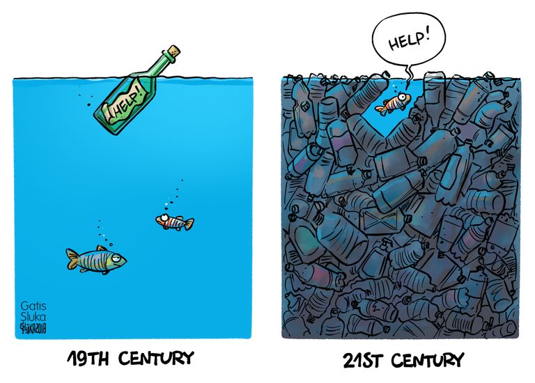 Political cartoon World Pollution environment | The Week