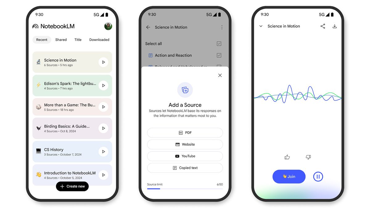 Google's free NotebookLM AI app is out now for Android and iOS – here's ...