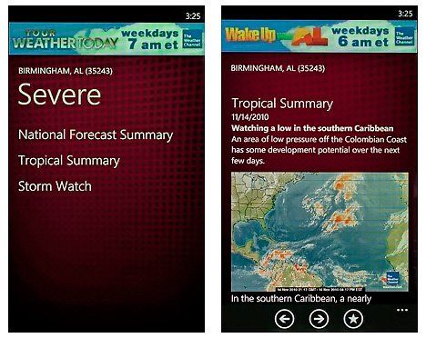 Software Reviews (Windows Phone 7): The Weather Channel | Windows Central