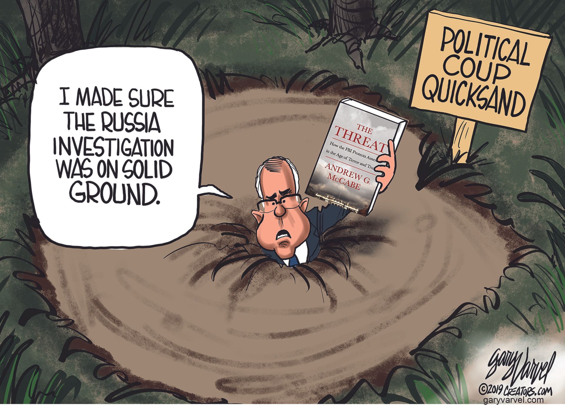 Political Cartoon U.S. Ex-FBI director Andrew McCabe Russia ...