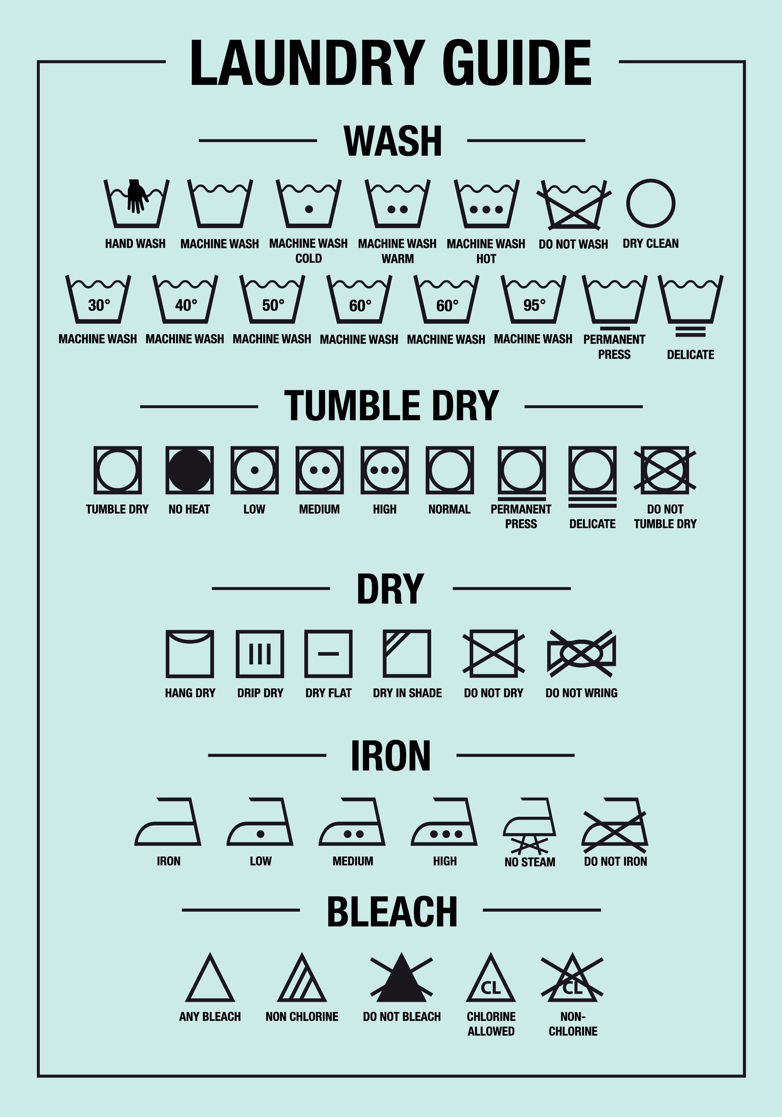 An essential guide to laundry symbols | Homes and Gardens
