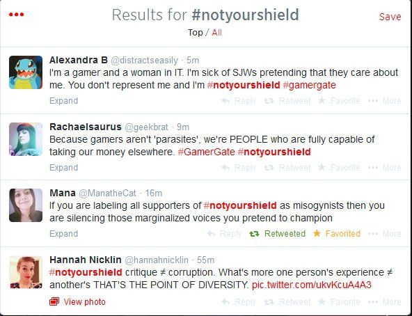 #NotYourShield Hashtag Shows Multi-Cultural Support For GamerGate ...