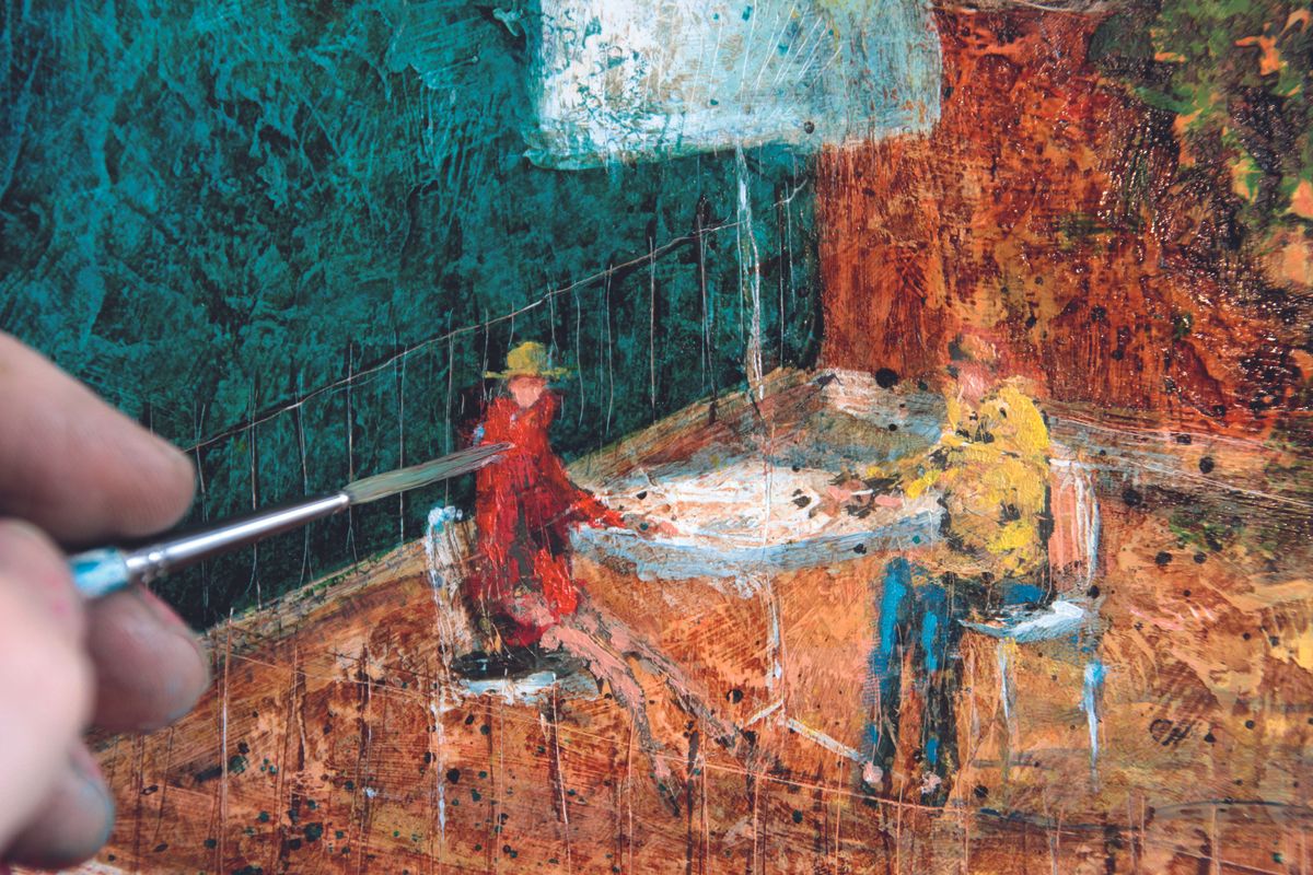 How to paint on a board: Create texture with acrylics | Creative Bloq