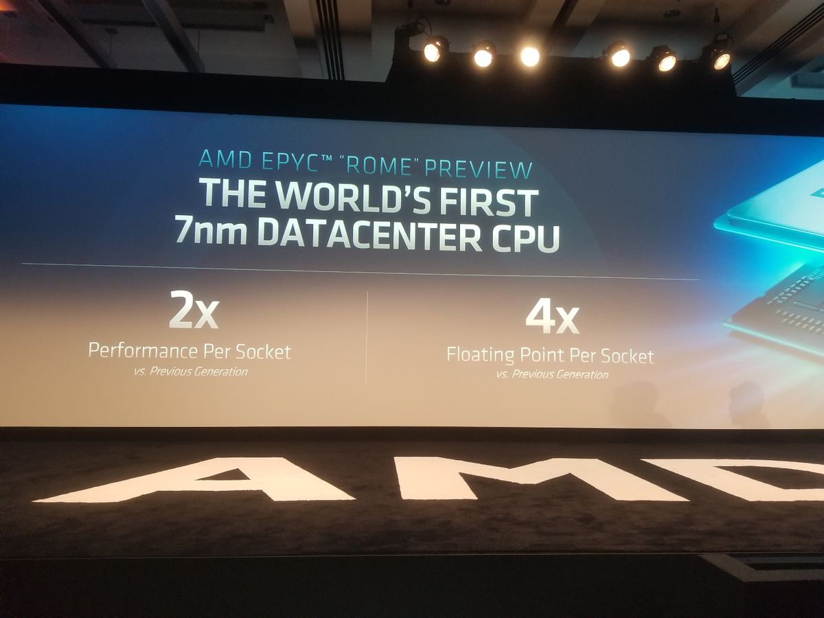 AMD Announces 64-Core 7nm Rome CPUs, 7nm MI60 GPUs, and Zen 4 | Tom's Hardware