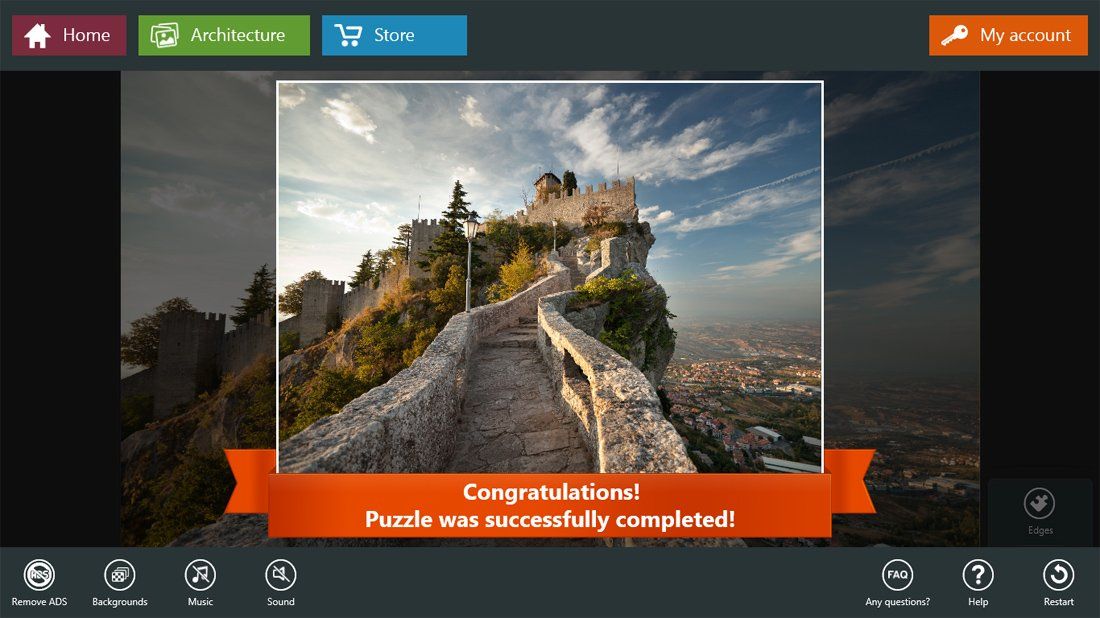 Magic Jigsaw Puzzle for Windows 8, a collection of picture puzzles to ...