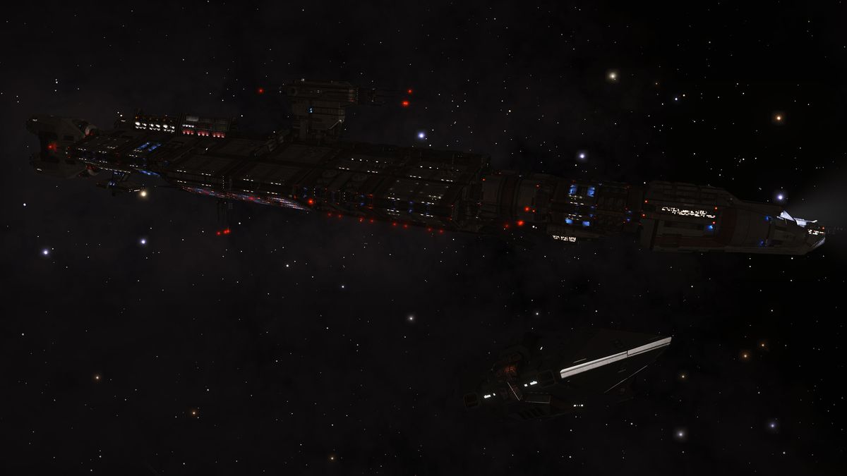 I went into space to check out some of Elite's massive new capital ...