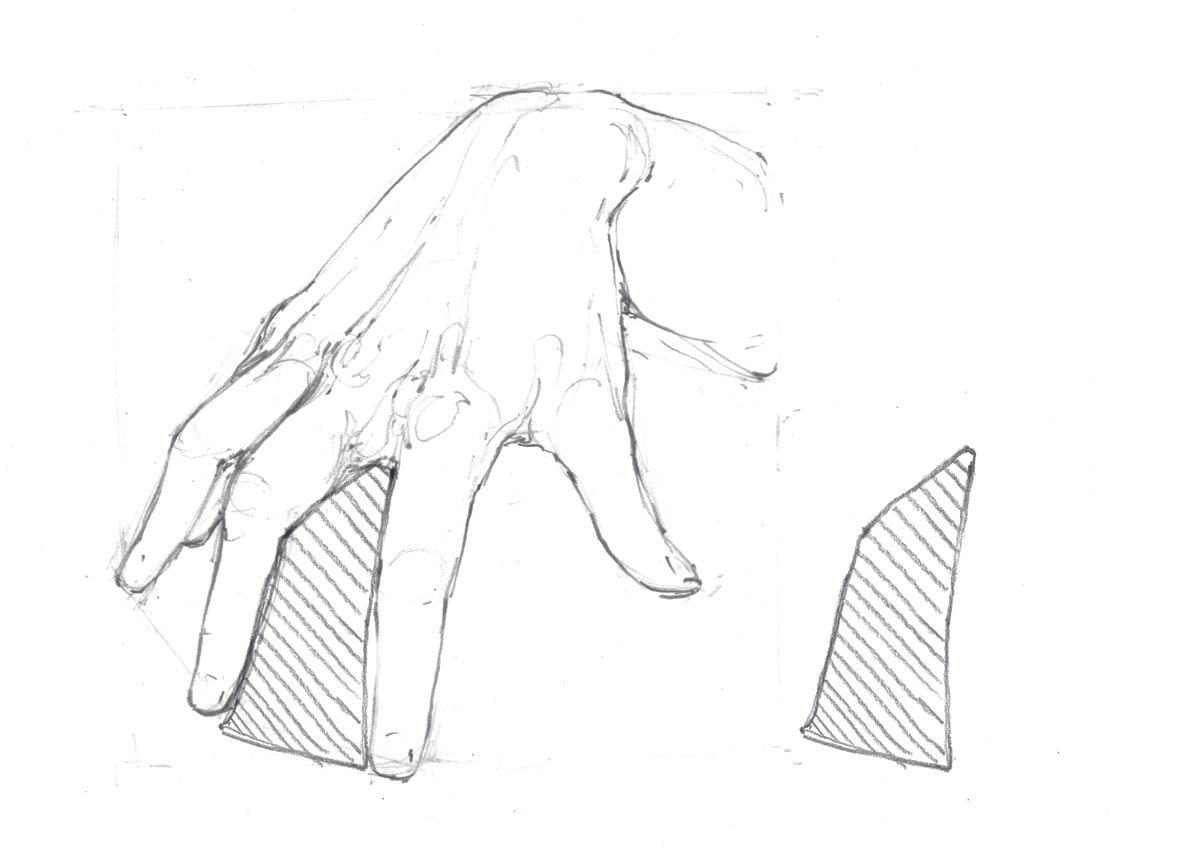 How to use negative space to accurately draw hands | Creative Bloq