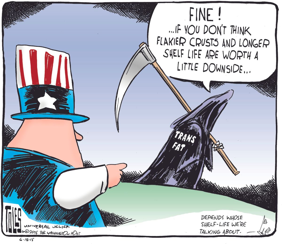 Editorial cartoon U.S. Trans Fats | The Week