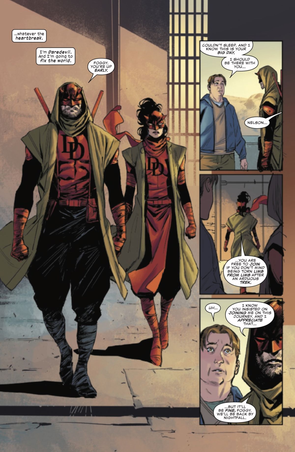 Matt Murdock and Elektra celebrate their knockdown, dragout wedding in ...