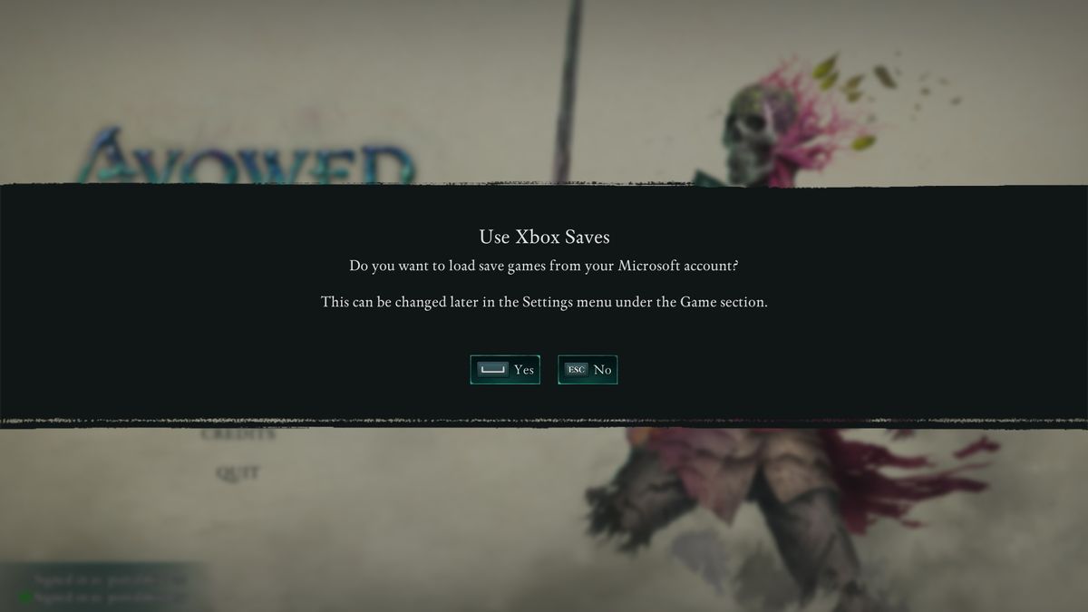 Avowed is the second game to use Xbox Cloud saving on Steam | Windows ...
