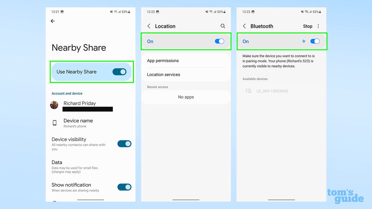 How to use Nearby Share on Android | Tom's Guide