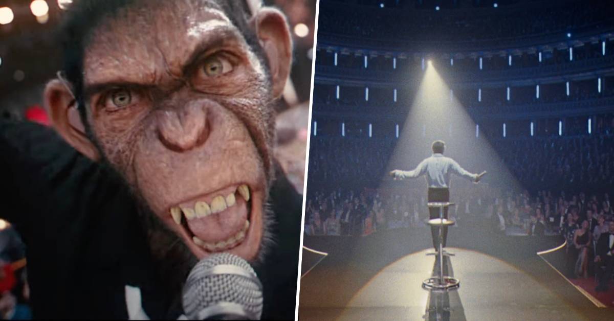 Singer Robbie Williams is played by a CGI monkey in first trailer for a bafflingly unique biopic ...