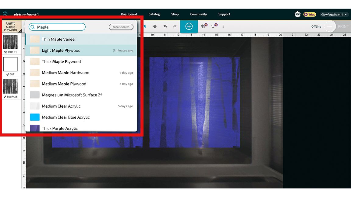 Glowforge tutorial: how to engrave digital art onto wood | Creative Bloq