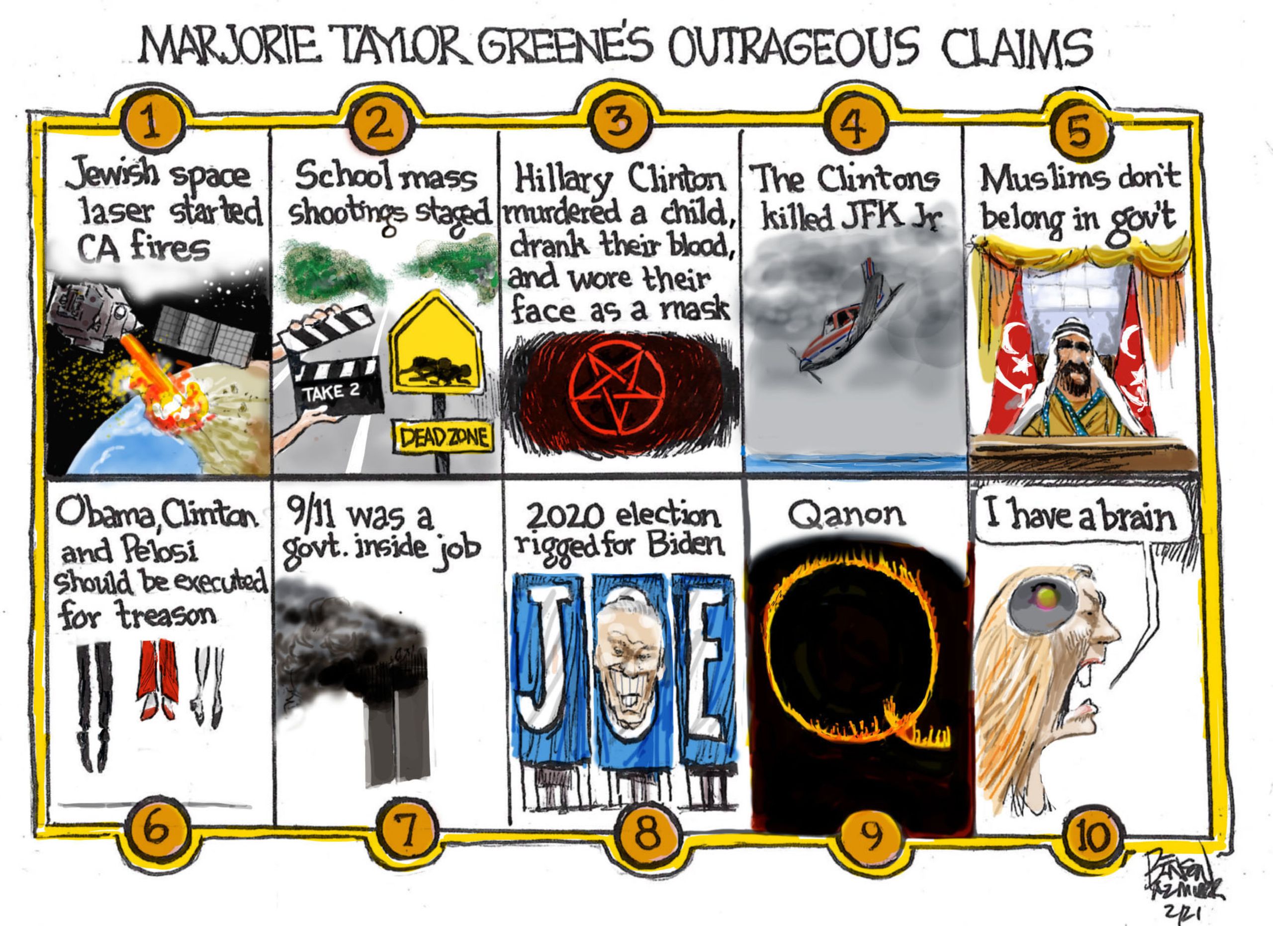 Political Cartoon U.S. marjorie taylor greene | The Week