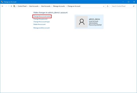 How to change sign-in account name on Windows 10 | Windows Central
