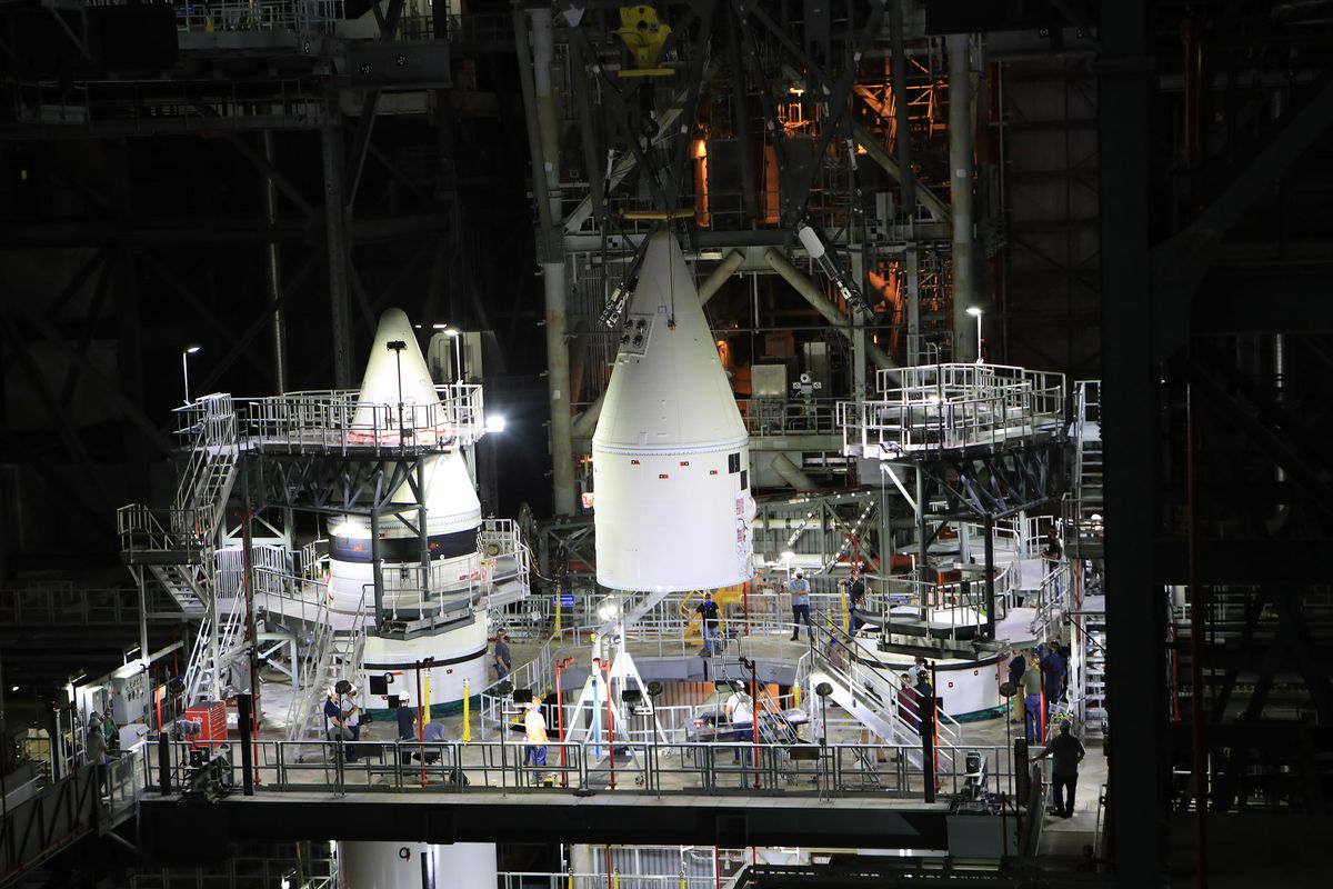 NASA fires up its 1st SLS megarocket for moon flights in a critical ...