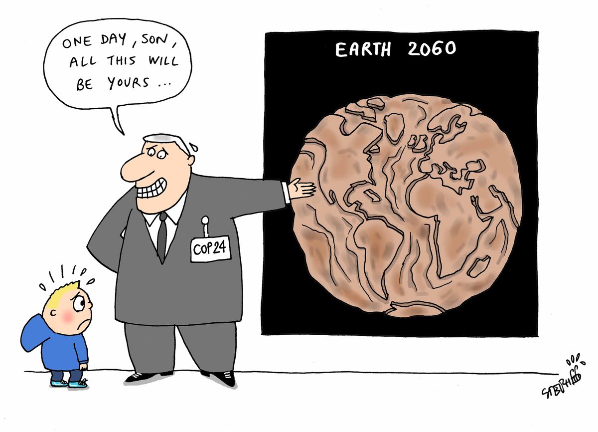 Editorial cartoon U.S. global warming climate change COP24 | The Week