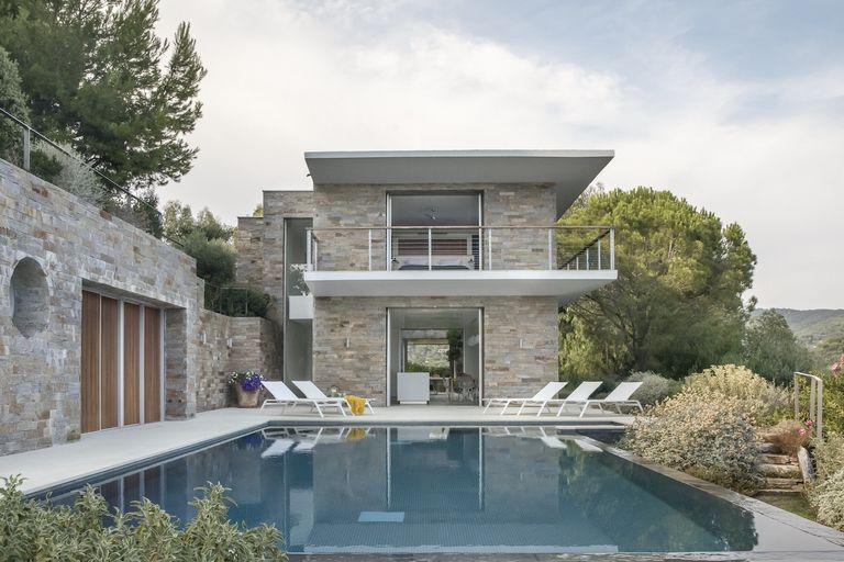 Explore a striking modern home in Provence with Mediterranean views