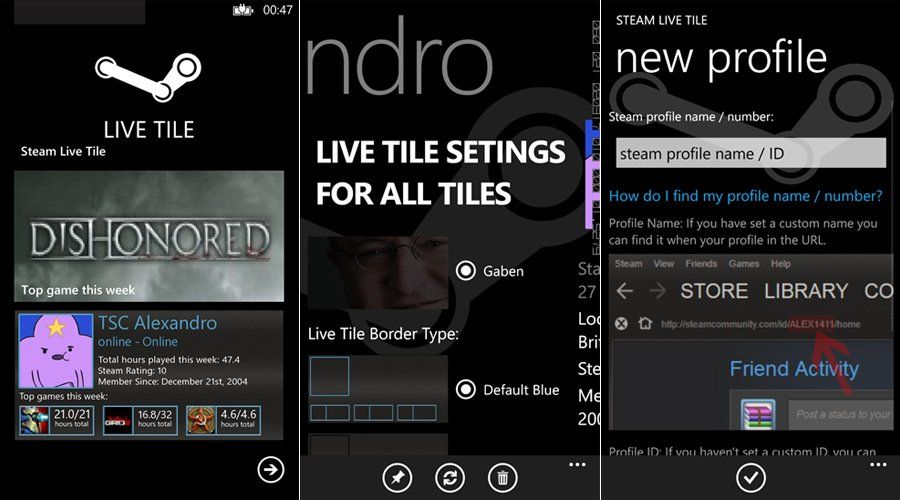 Pin Steam friends to your start screen with Steam Live Tile | Windows ...
