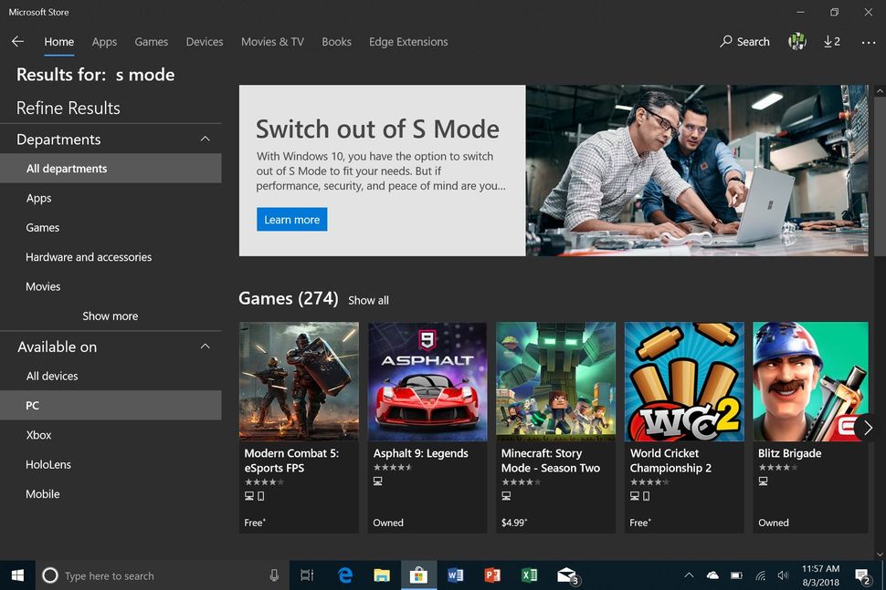Surface Go: How to switch out of Windows 10 in S mode | Windows Central