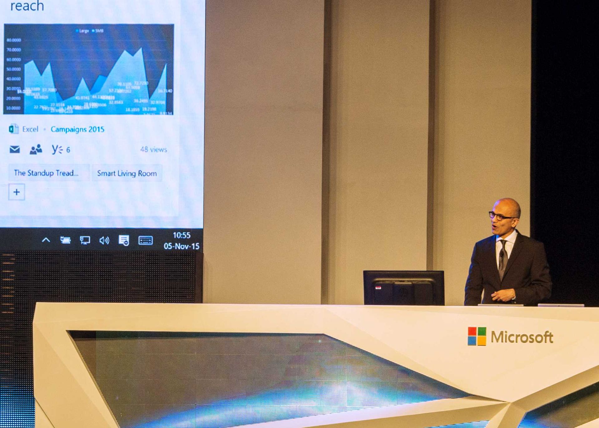 Here is Satya Nadella's keynote from the Future Unleashed conference ...