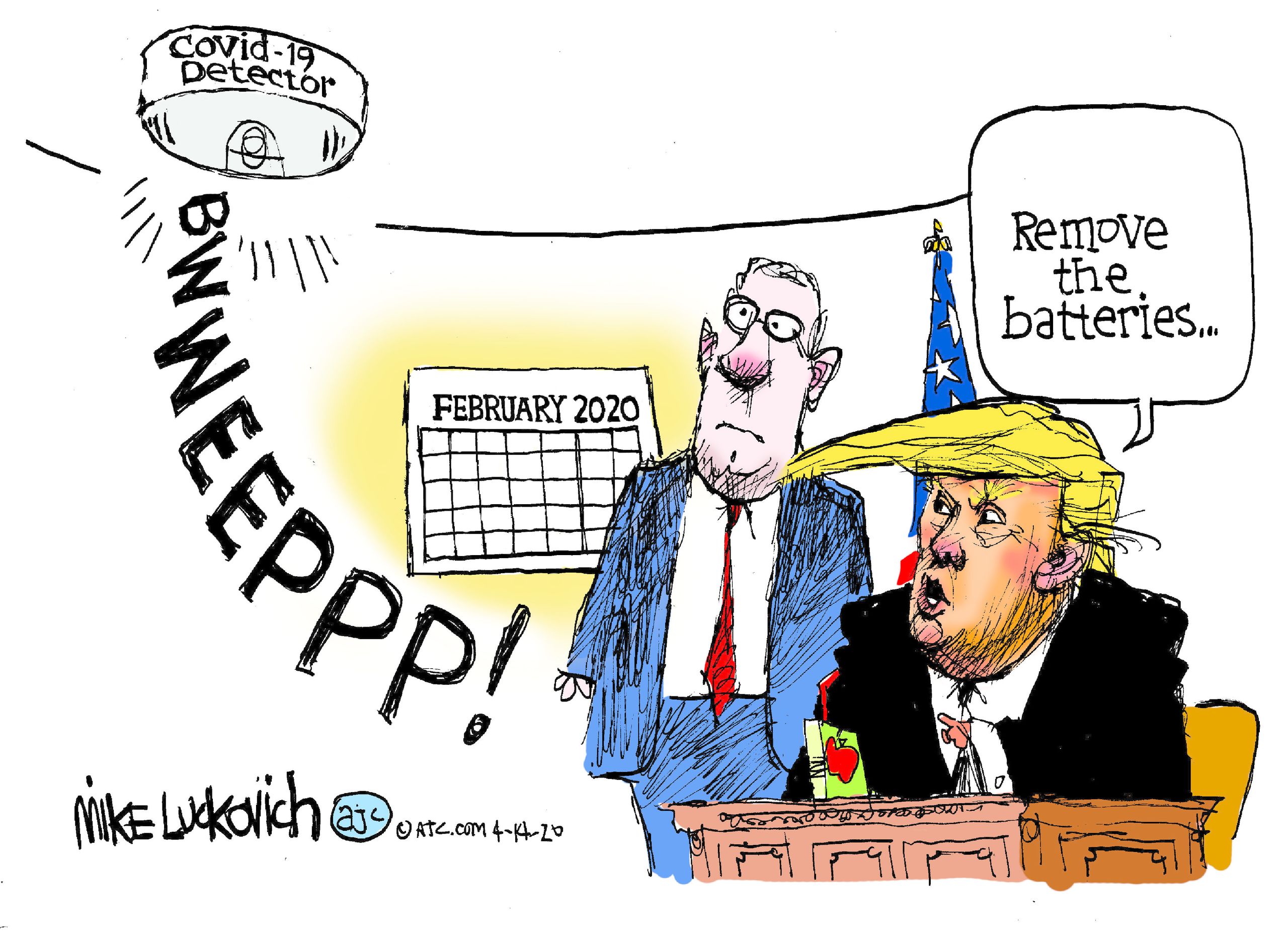 Political Cartoon U.S. Trump coronavirus response | The Week