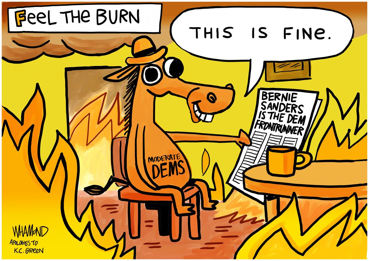 Political Cartoon U.S. Bernie Sanders DNC 2020 election presidential ...