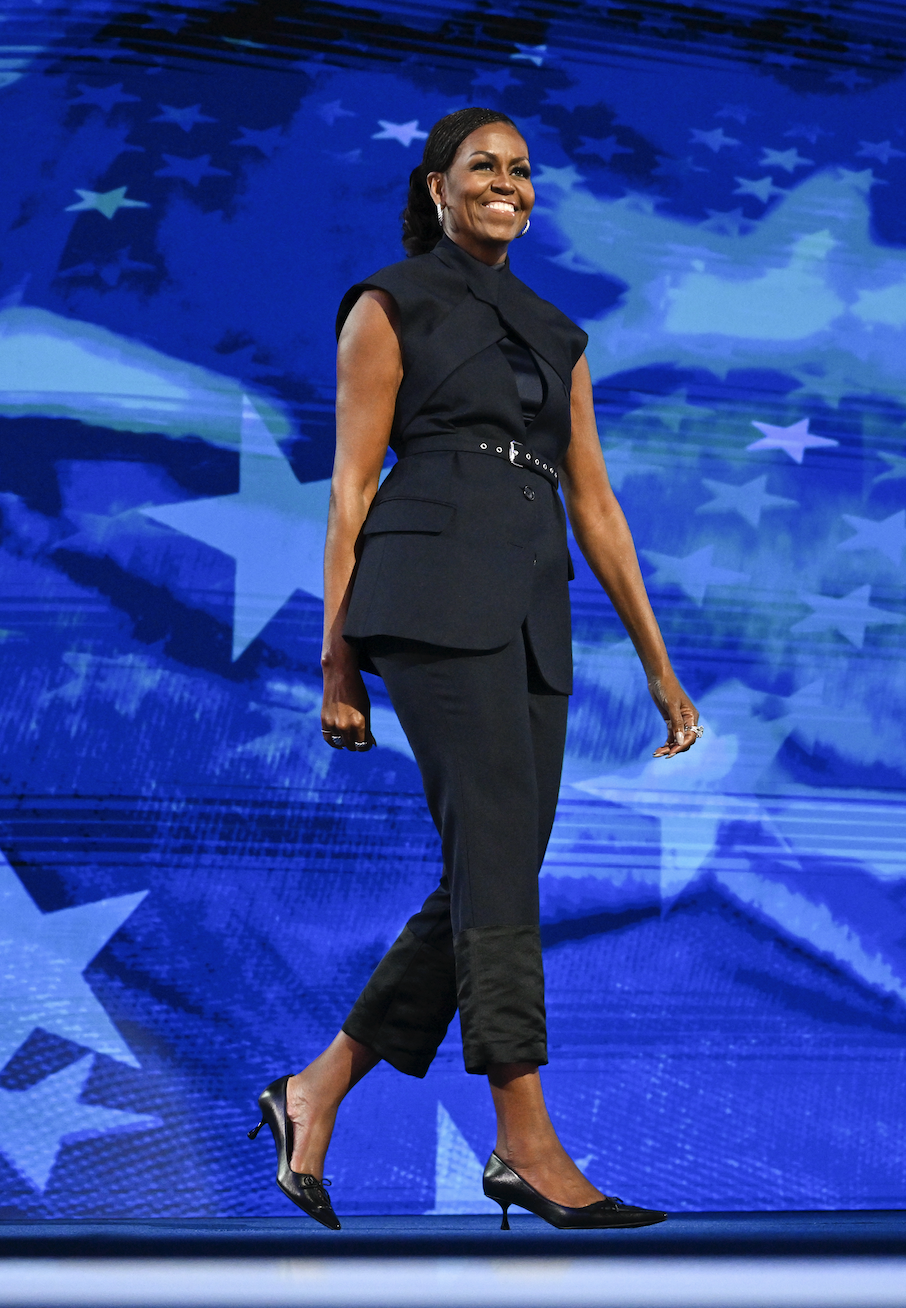 Michelle Obama's Futuristic DNC Pantsuit Represents Hope in the 2024 ...