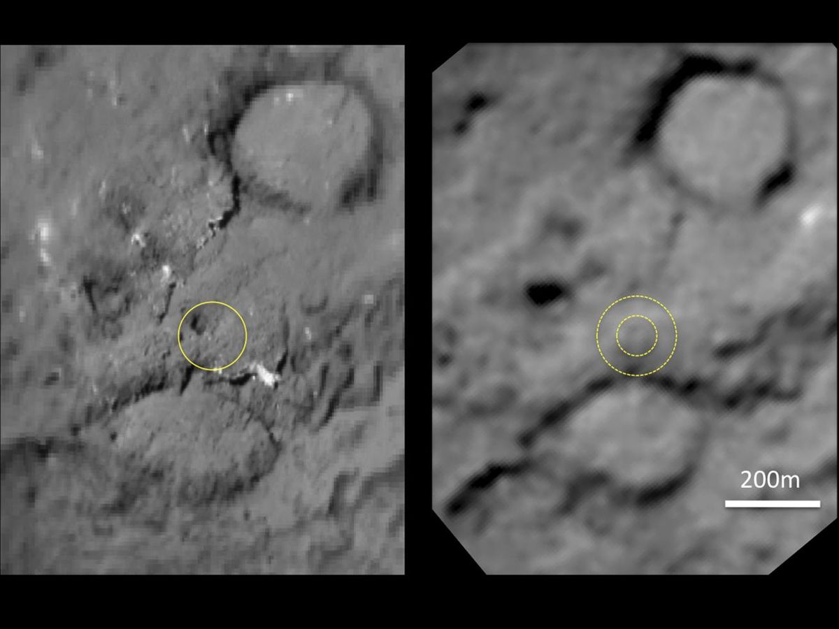 Artificial Crater on Comet Spotted in New Flyby Photos | Space