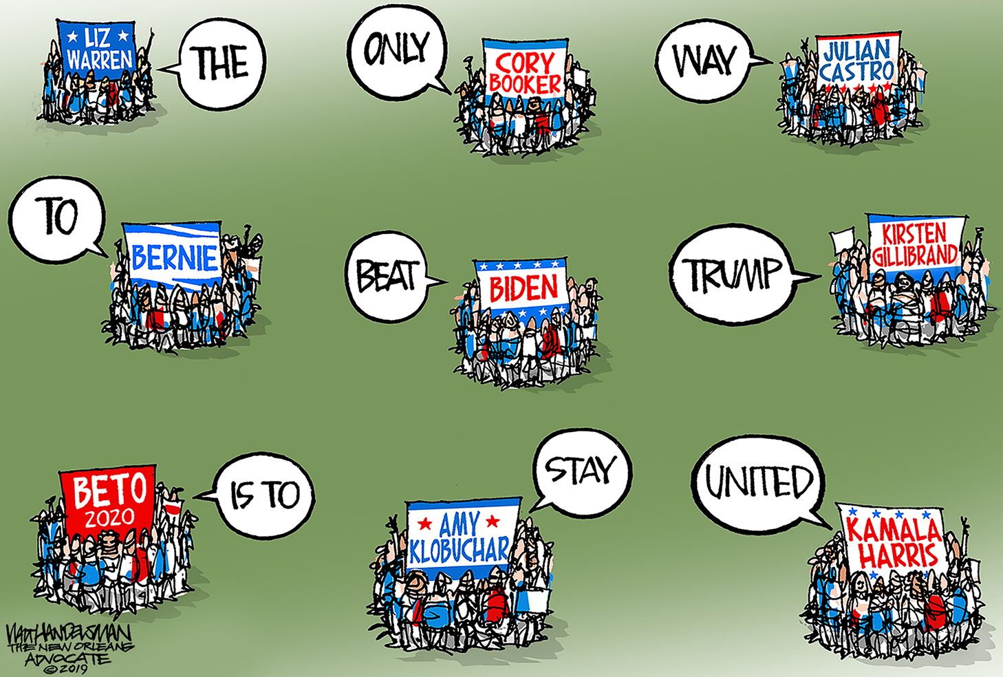 Political Cartoon U.S. Trump 2020 presidential election democrats ...