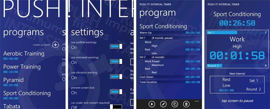 Windows Phone App Review: Push It! Interval Timer | Windows Central