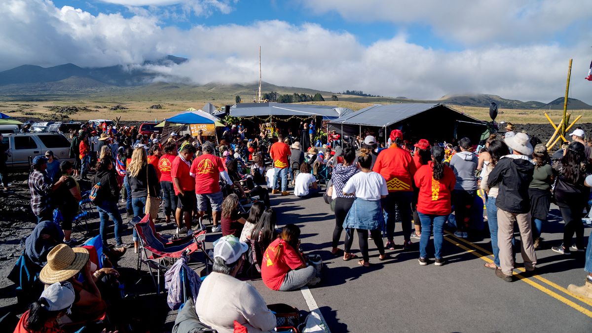 At Thirty Meter Telescope protest, native Hawaiian elders leave ...