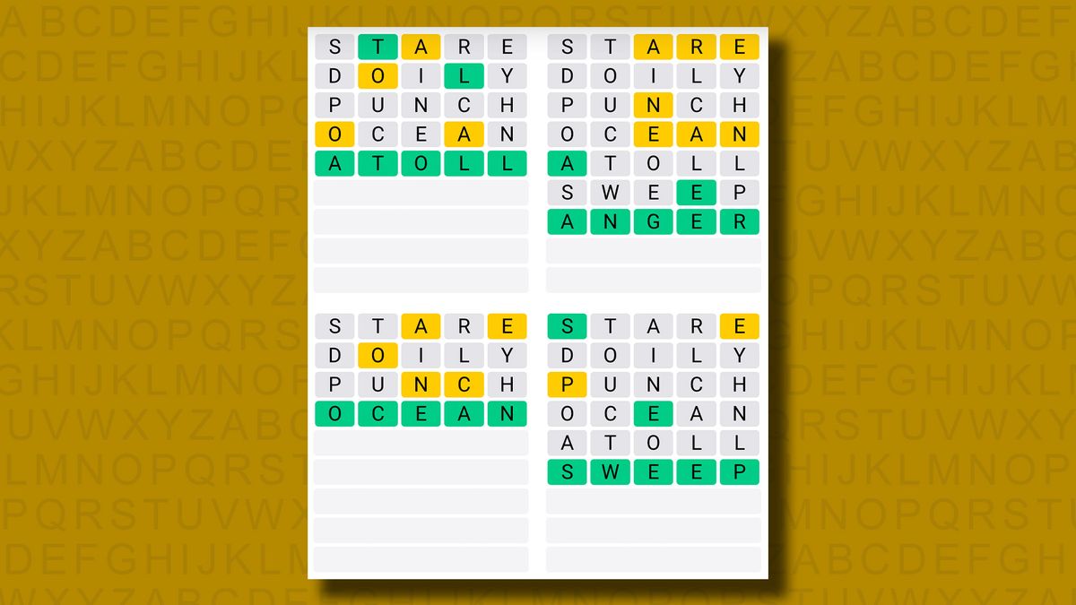 Quordle today – hints and answers for Tuesday, September 3 (game #953 ...