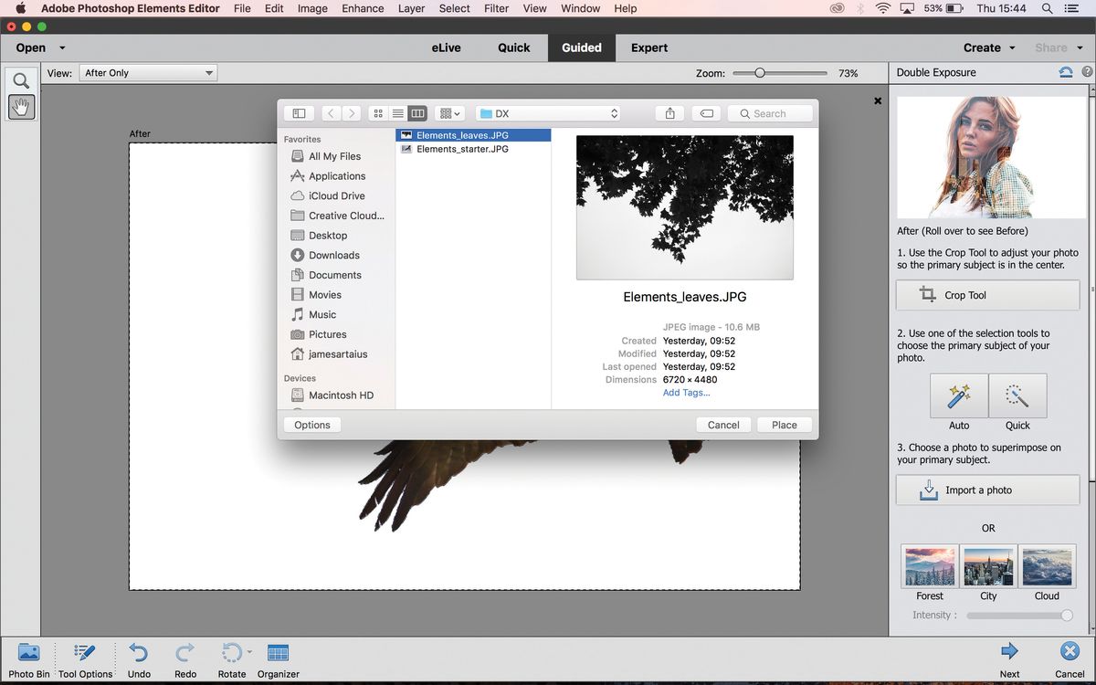 How to create a double exposure in Photoshop Elements | Digital Camera ...