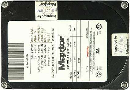 Hard Drives: 40 MB To 750 GB - 3,500 To 10,000 RPM - 15 Years Of Hard ...