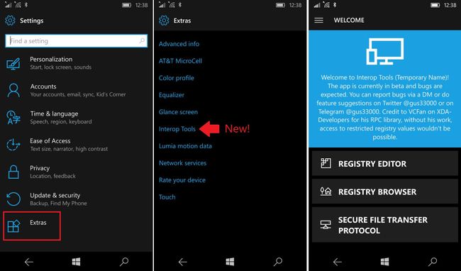 Interop Tools for Windows 10 Mobile lets you edit your registry for ...